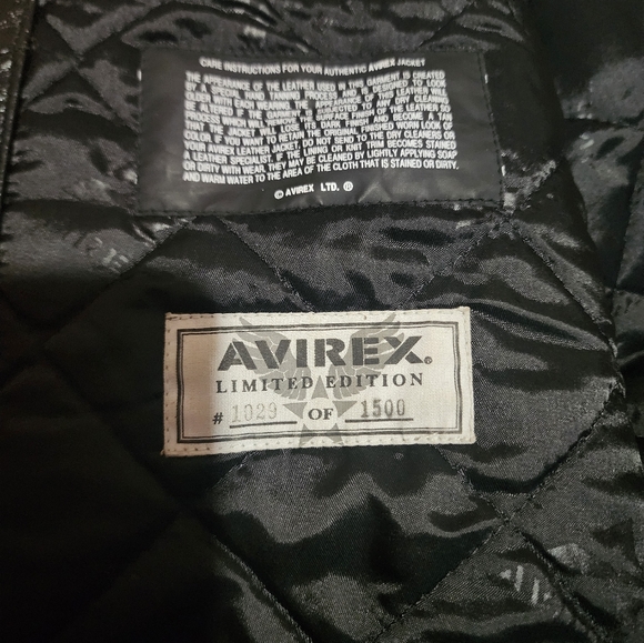 Avirex | Jackets & Coats | Limited Edition New York Avirex Black Leather Jacket 5x | Poshmark